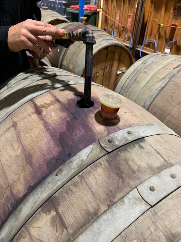 Barrel topping - boring but important - Glug Wines